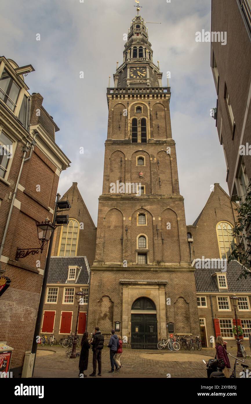 Amsterdam, Netherlands. October 2022. The Oudekerk on the Red Light ...