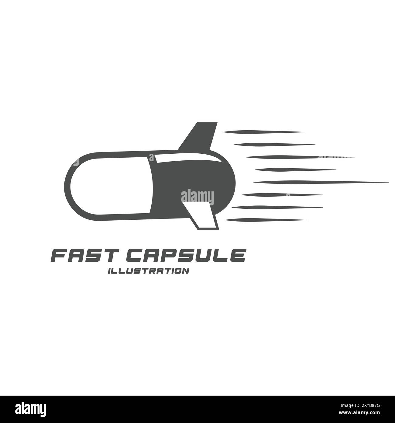 Quick Fast Medicine Capsule or Military Missile Bomb Illustration ...