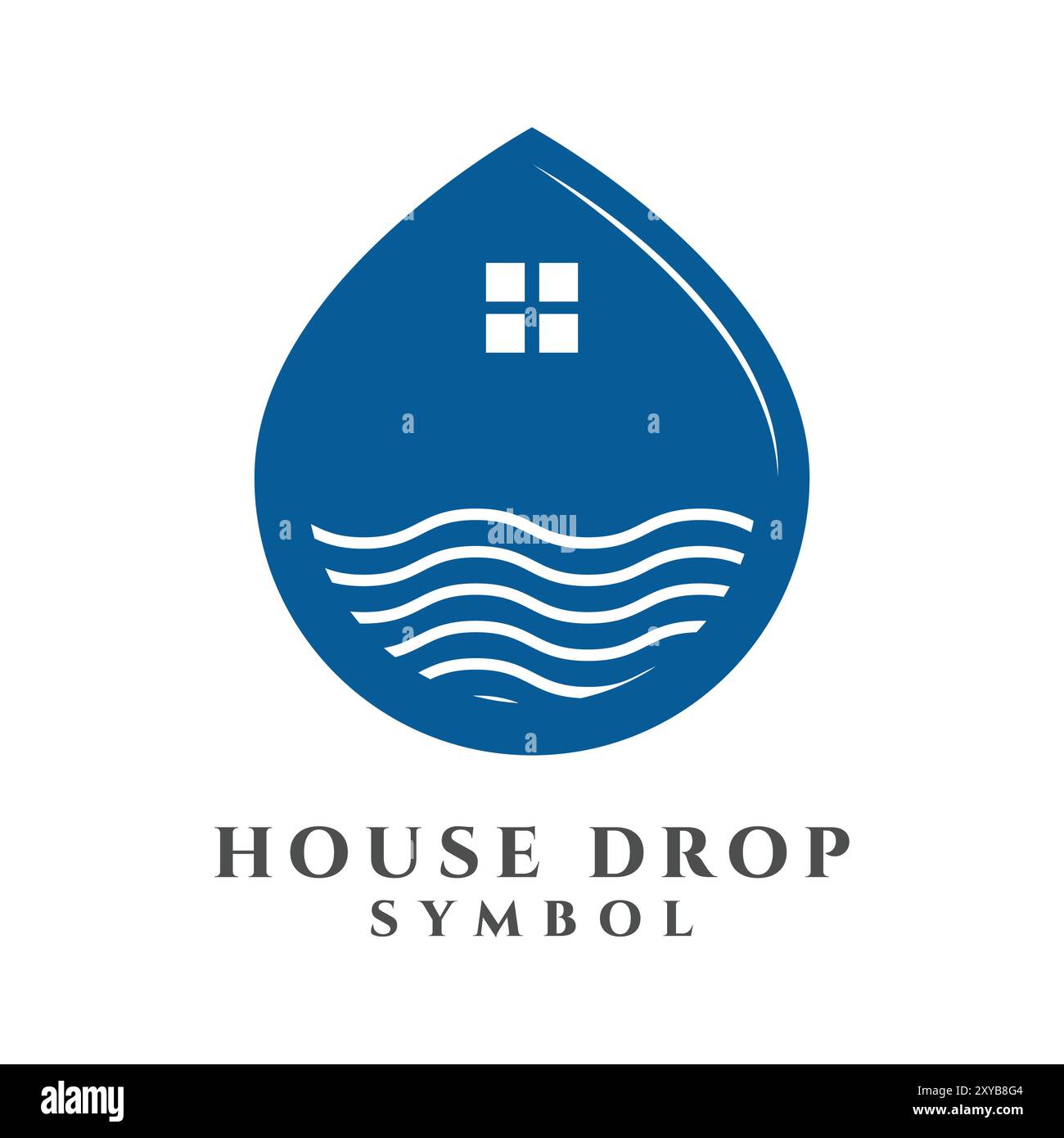 Water Drop House Home Icon Symbol Illustration Vector Stock Vector ...