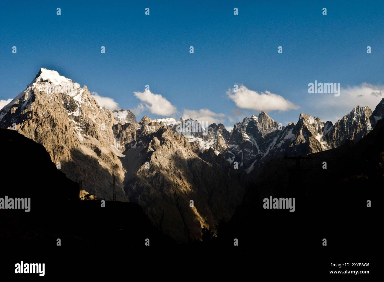 Beautiful landscapes surrounding the Hunza Valley in Pakistan Stock ...