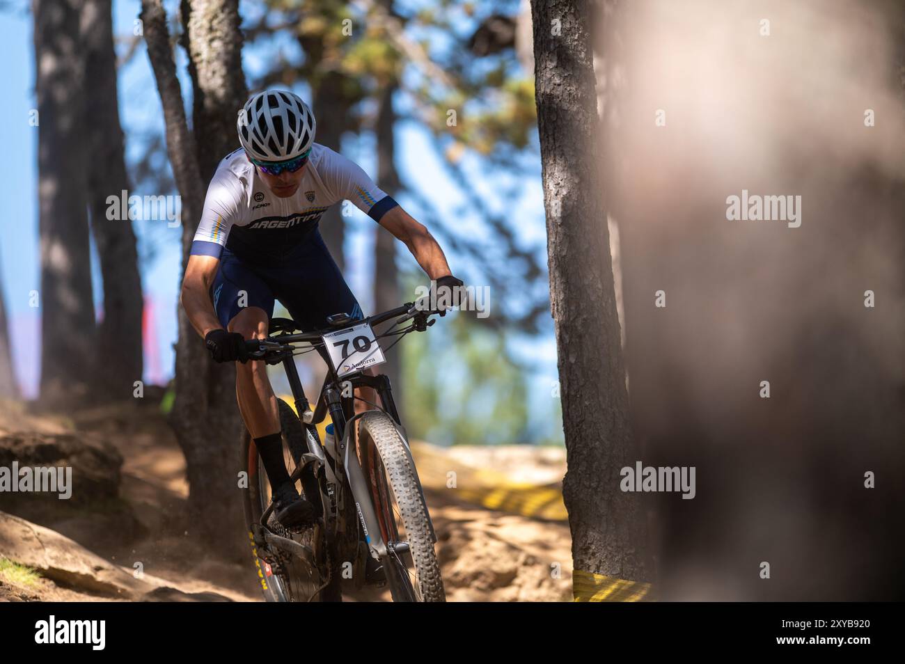 Pal Arinsal, Andorra : August 28 2024 : Agustin Duran of Argentina in ...