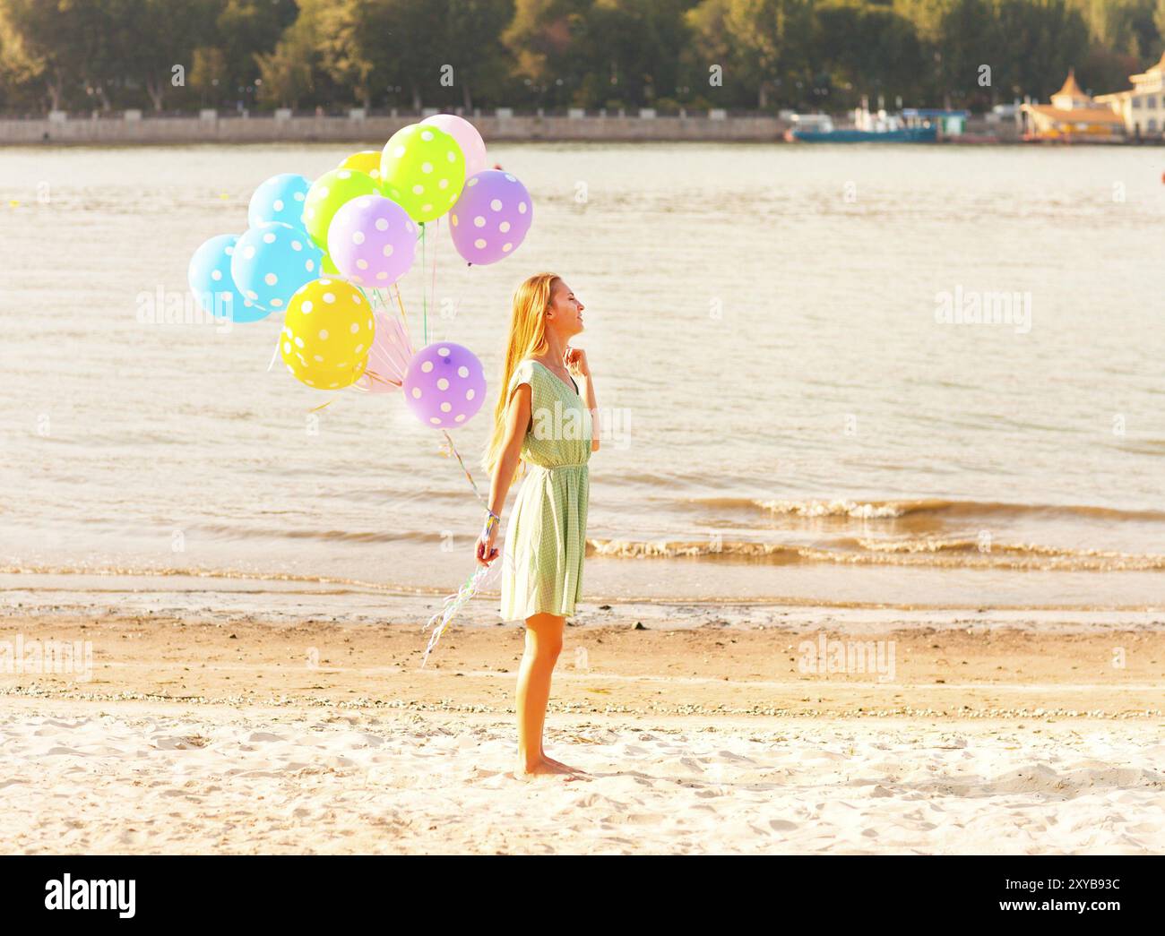 Colorful balloons on coast hi-res stock photography and images - Alamy