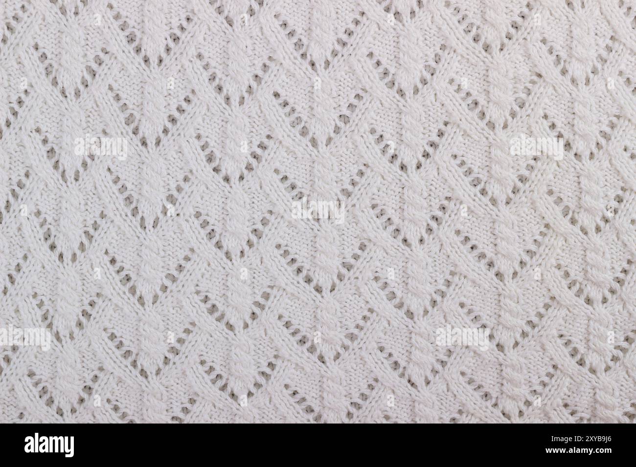 Texture of white knitted woolen fabric for wallpaper and an abstract ...