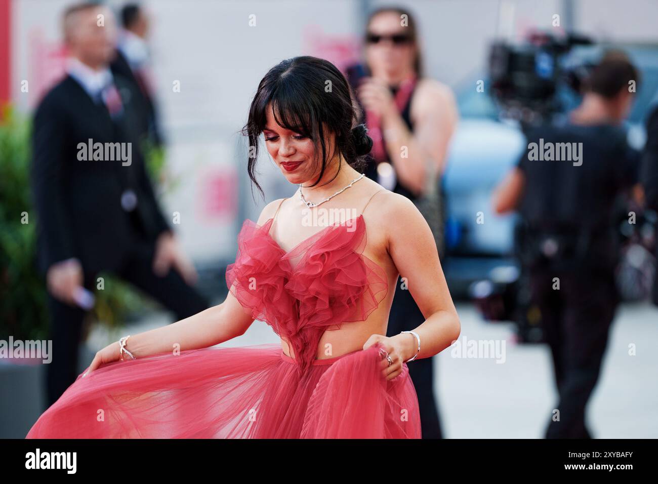 VENICE, ITALY - AUGUST 28 2024 - Opening red carpet - Jenna Ortega ...