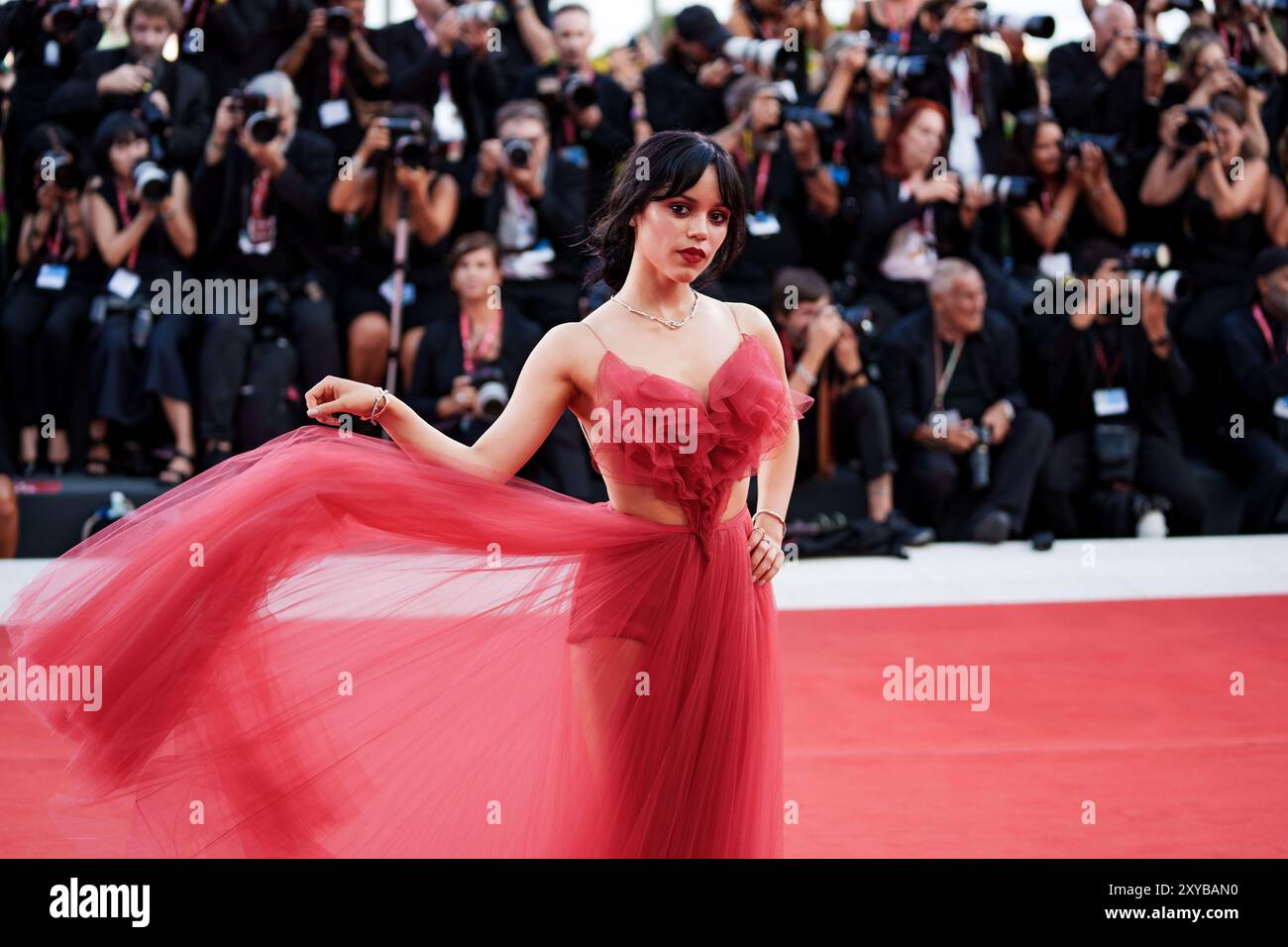 VENICE, ITALY - AUGUST 28 2024 - Opening red carpet - Jenna Ortega ...