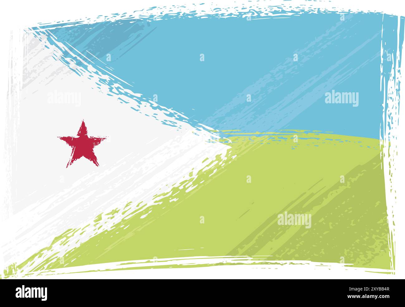 Djibouti national flag hi-res stock photography and images - Alamy