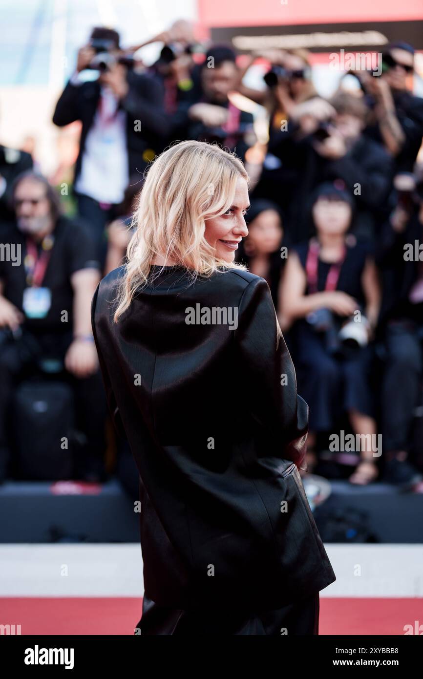 VENICE, ITALY - AUGUST 28 2024 - Opening red carpet - Poppy Delevingne ...
