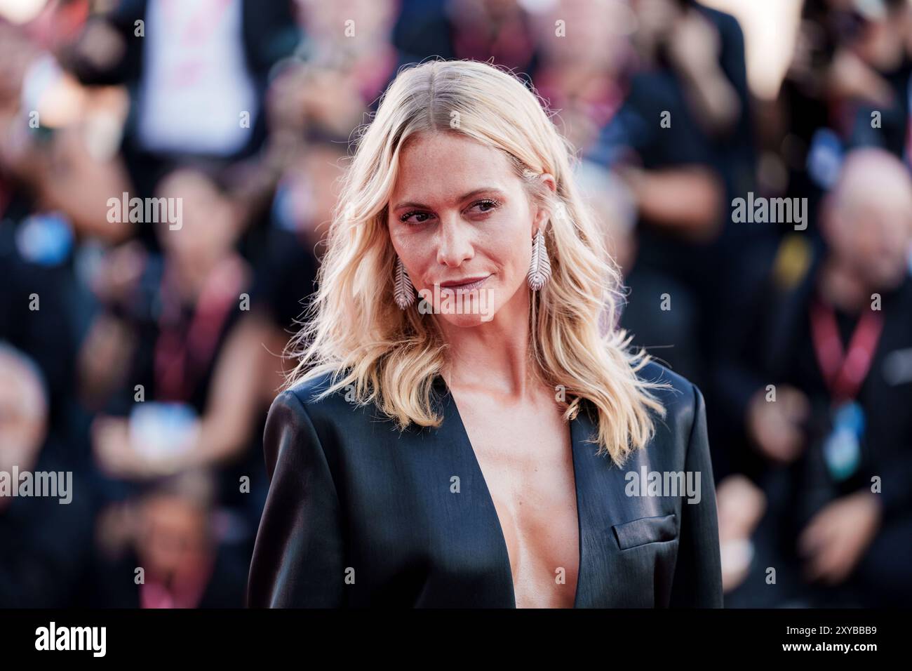 VENICE, ITALY - AUGUST 28 2024 - Opening red carpet - Poppy Delevingne ...