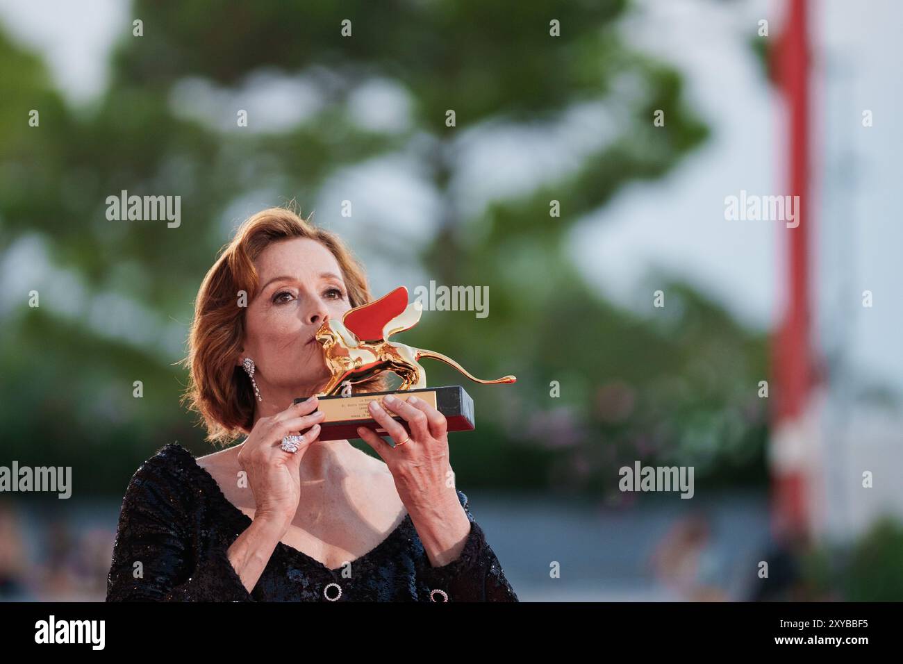 VENICE, ITALY - AUGUST 28 2024 - Opening red carpet - Sigourney Weaver ...