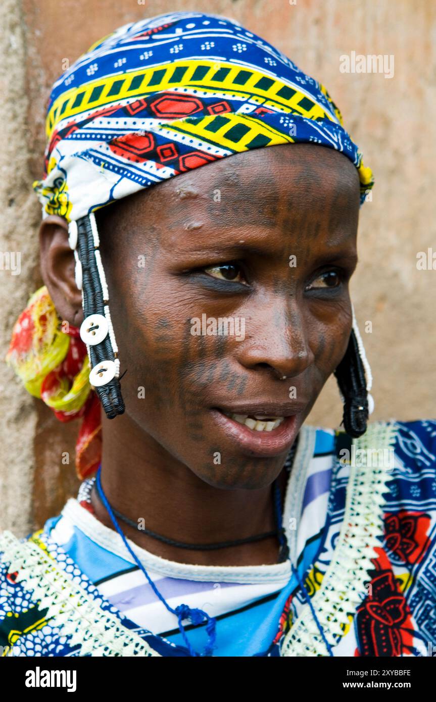 Fulani tribe woman tattoo hi-res stock photography and images - Alamy