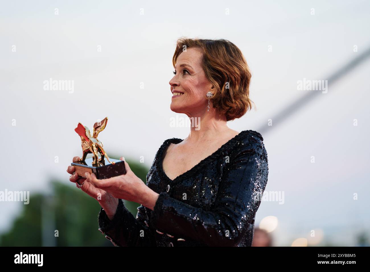 VENICE, ITALY - AUGUST 28 2024 - Opening red carpet - Sigourney Weaver ...