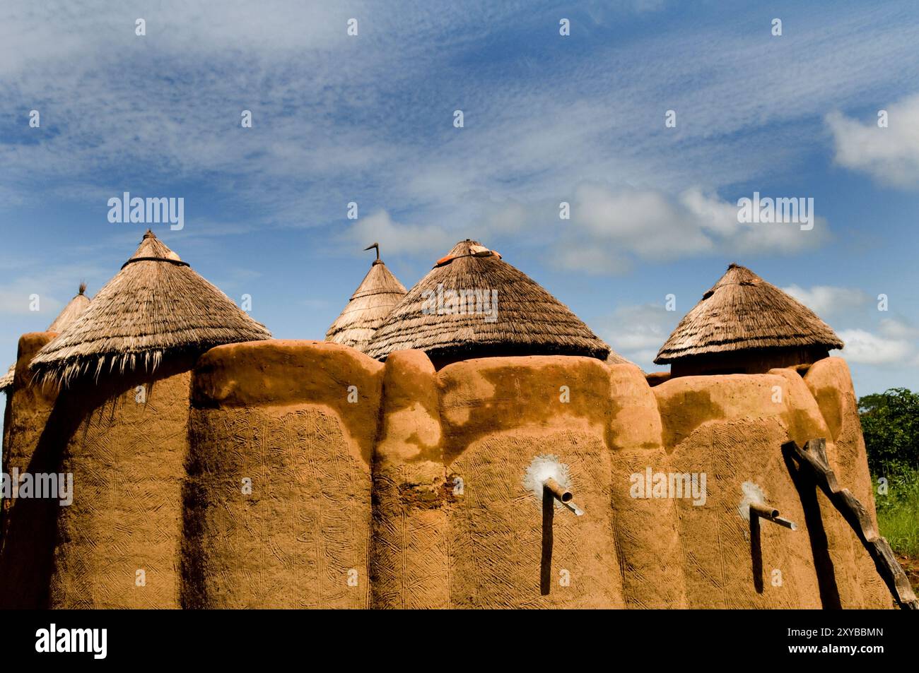 A Somba village in the Atakora region of Northern Benin Stock Photo - Alamy
