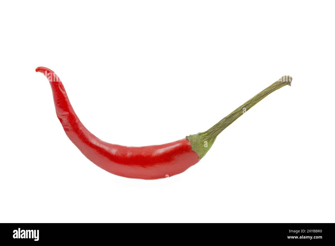 A chilli pepper on a white background Stock Photo - Alamy