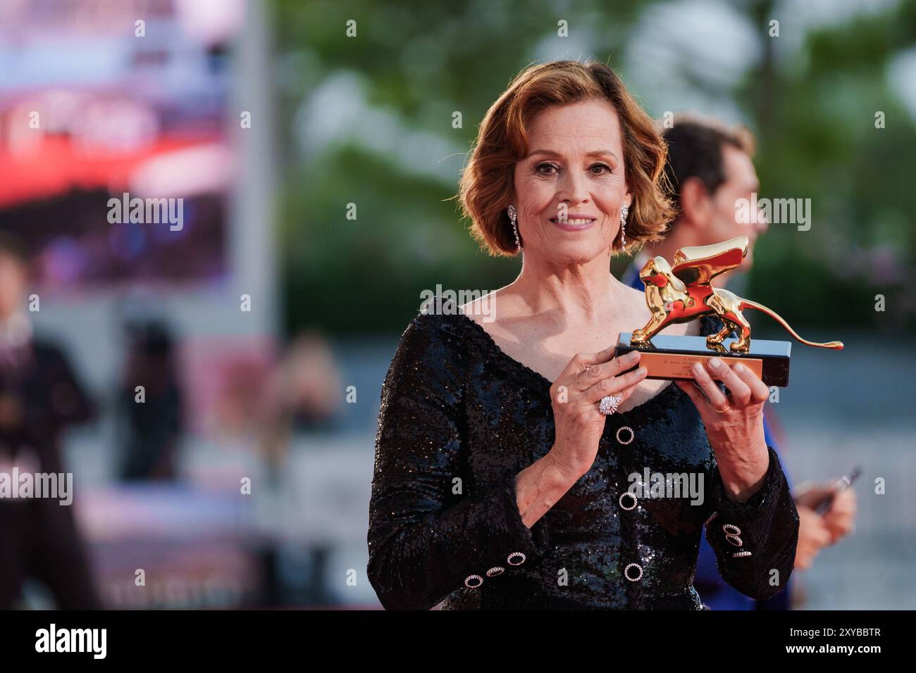 VENICE, ITALY - AUGUST 28 2024 - Opening red carpet - Sigourney Weaver ...