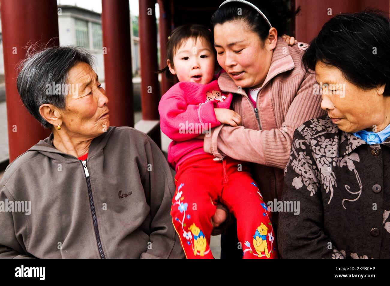 Three generations together in Shanhaiguan, China Stock Photo - Alamy