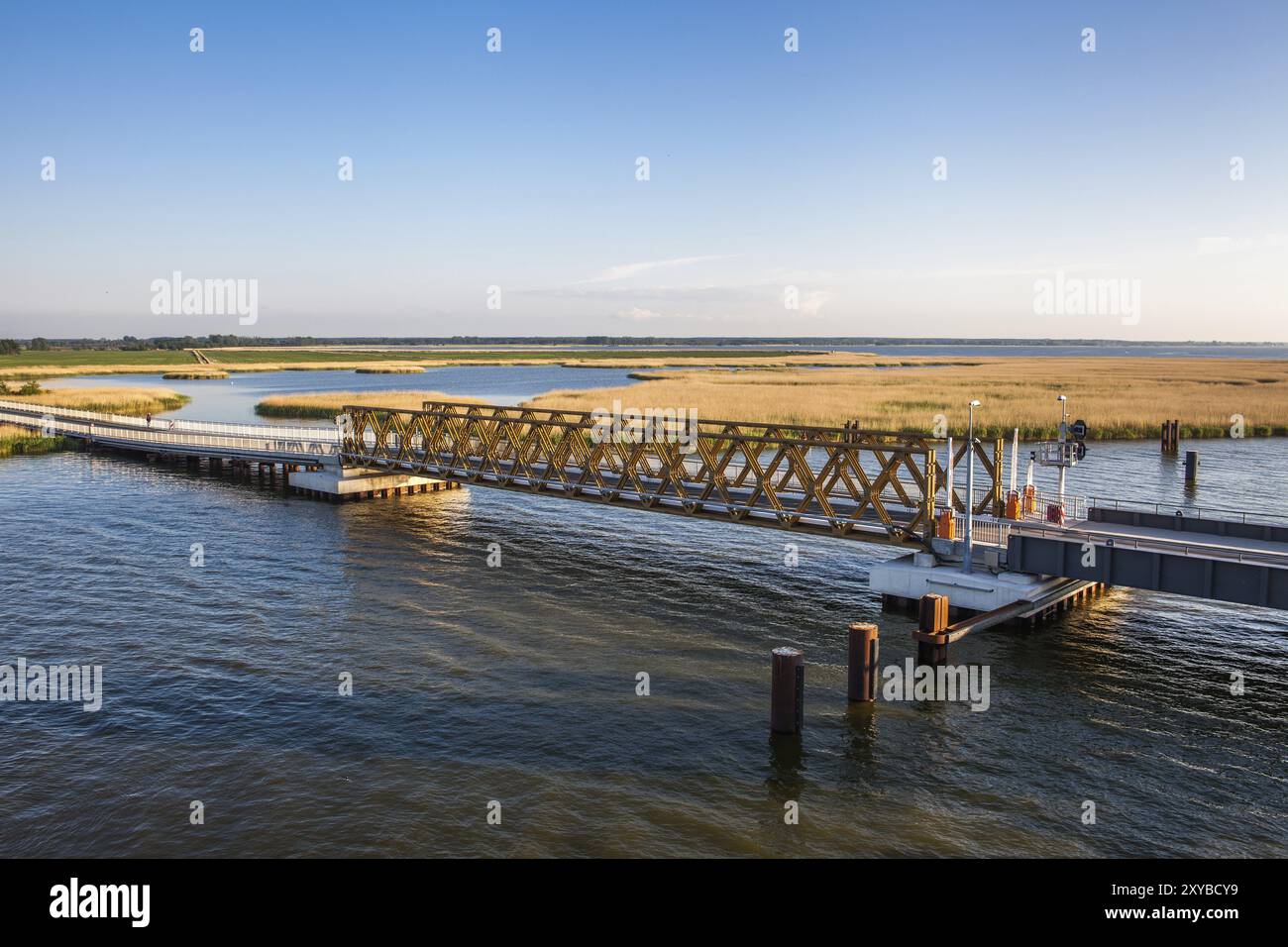 Modern lifting bridge Stock Photo - Alamy