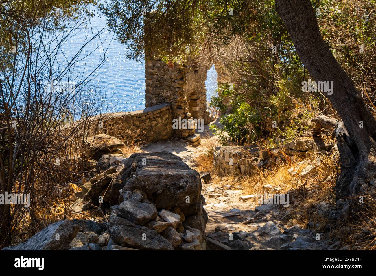 sea view from castle Stock Photo - Alamy