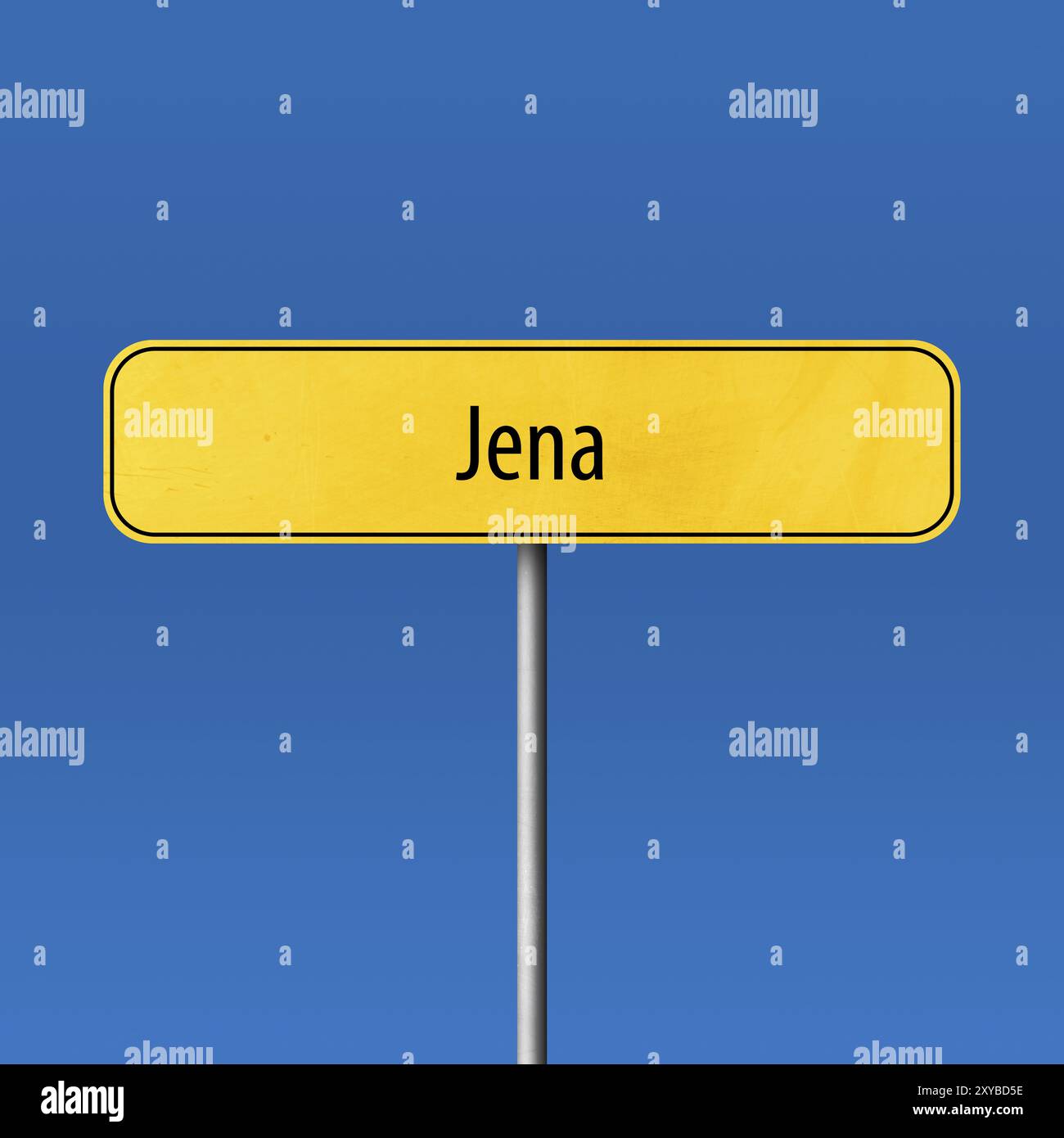 Jena, town sign, place name sign Stock Photo - Alamy