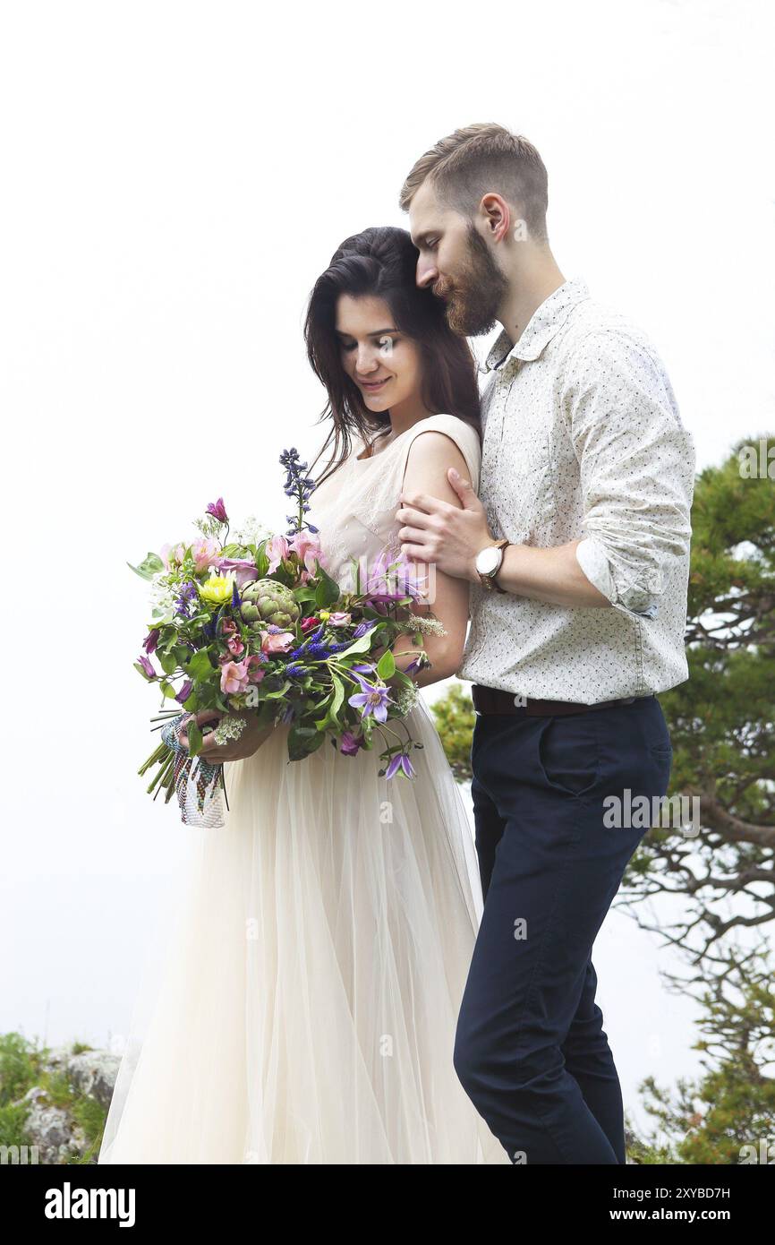 Passionate kiss outdoors hi-res stock photography and images - Alamy