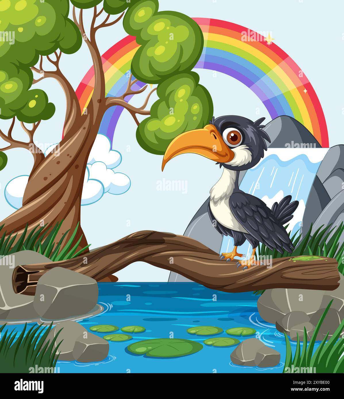 Serenity on water Stock Vector Images - Alamy