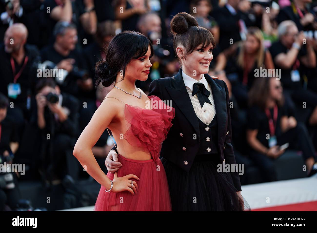 VENICE, ITALY - AUGUST 28 2024 - Opening red carpet - Winona Ryder and ...