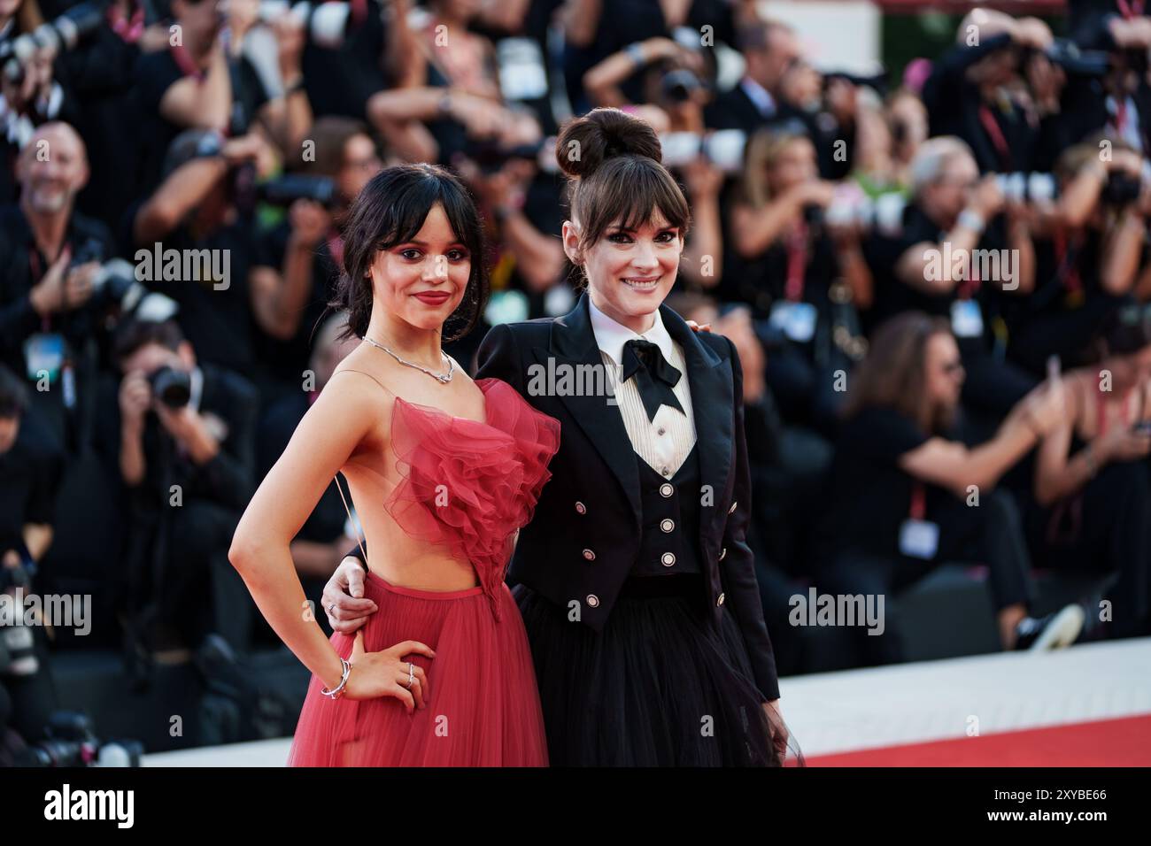VENICE, ITALY - AUGUST 28 2024 - Opening red carpet - Winona Ryder and ...