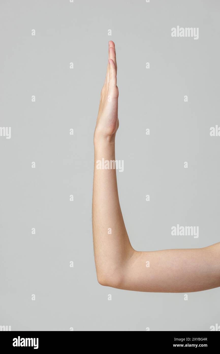 Womans hand forearm gesture hi-res stock photography and images - Alamy