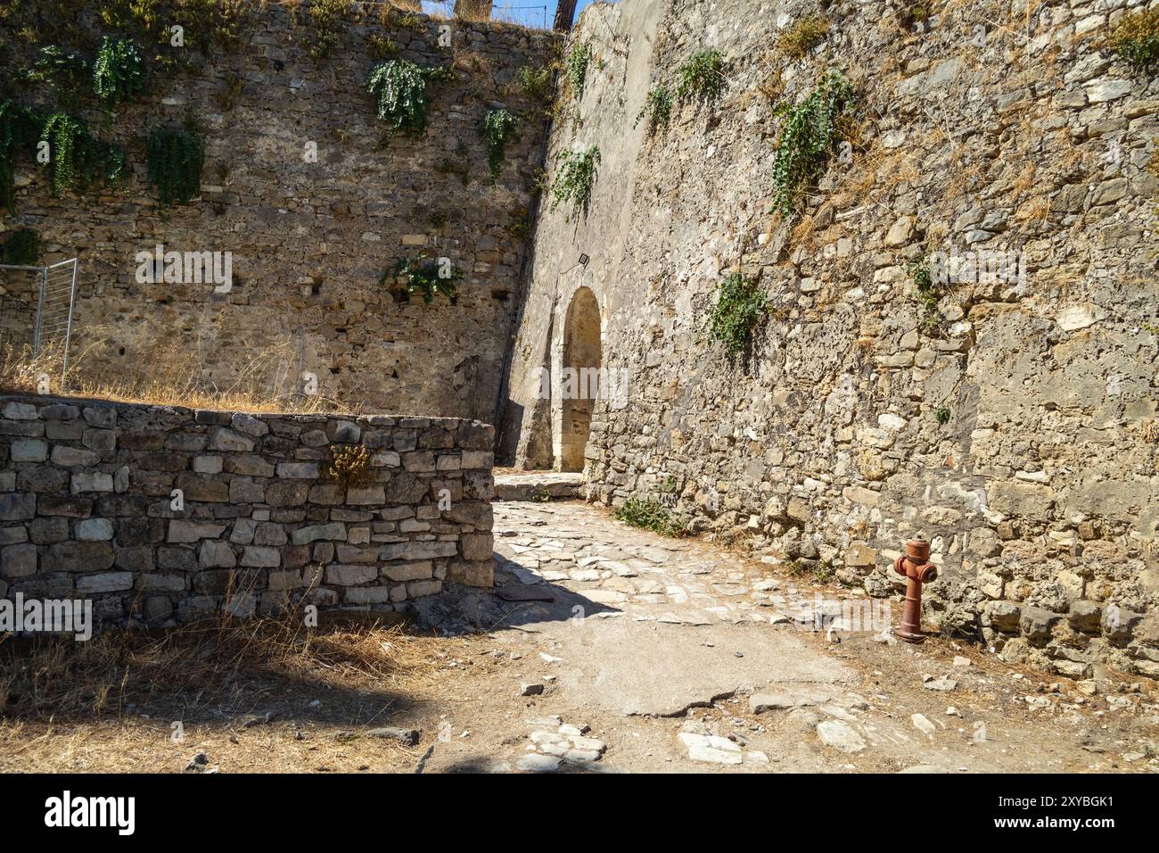 old castle Ionian sea Stock Photo - Alamy