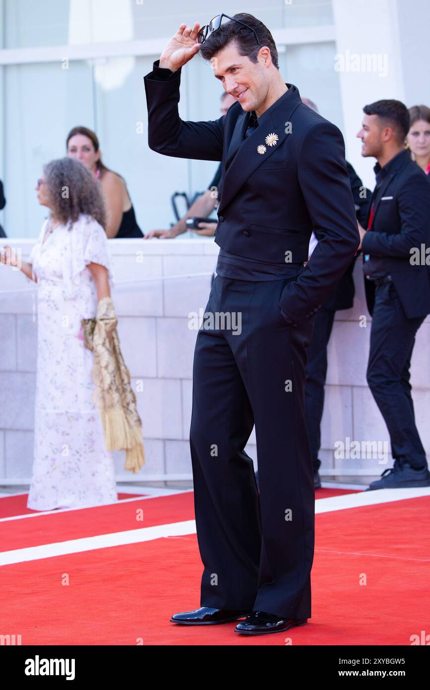 Roberto Bolle attends a red carpet for the movie "Beetlejuice ...
