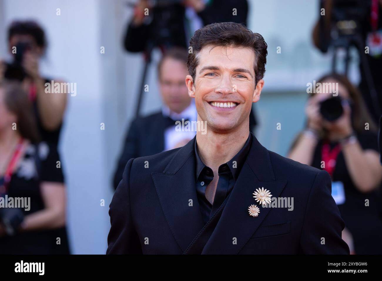 Roberto Bolle attends a red carpet for the movie "Beetlejuice ...