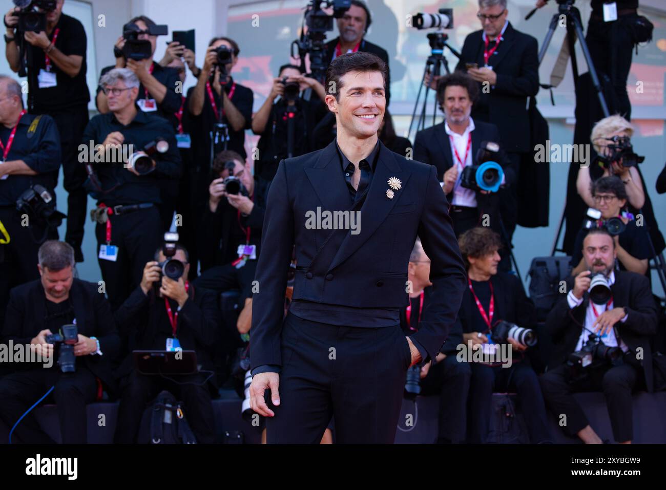 Roberto Bolle attends a red carpet for the movie "Beetlejuice ...