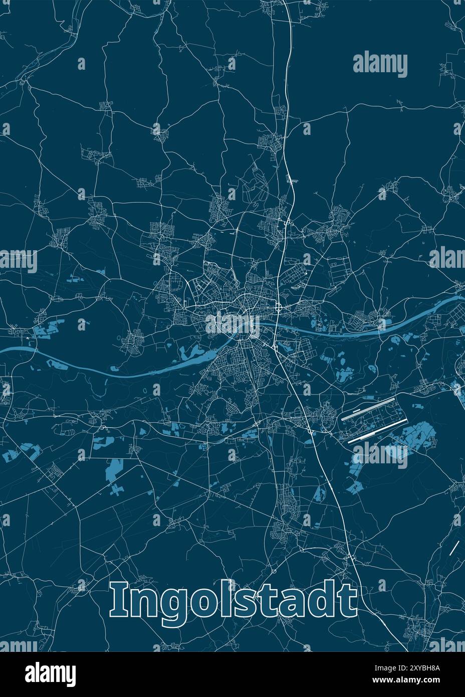 Ingolstadt map hi-res stock photography and images - Alamy