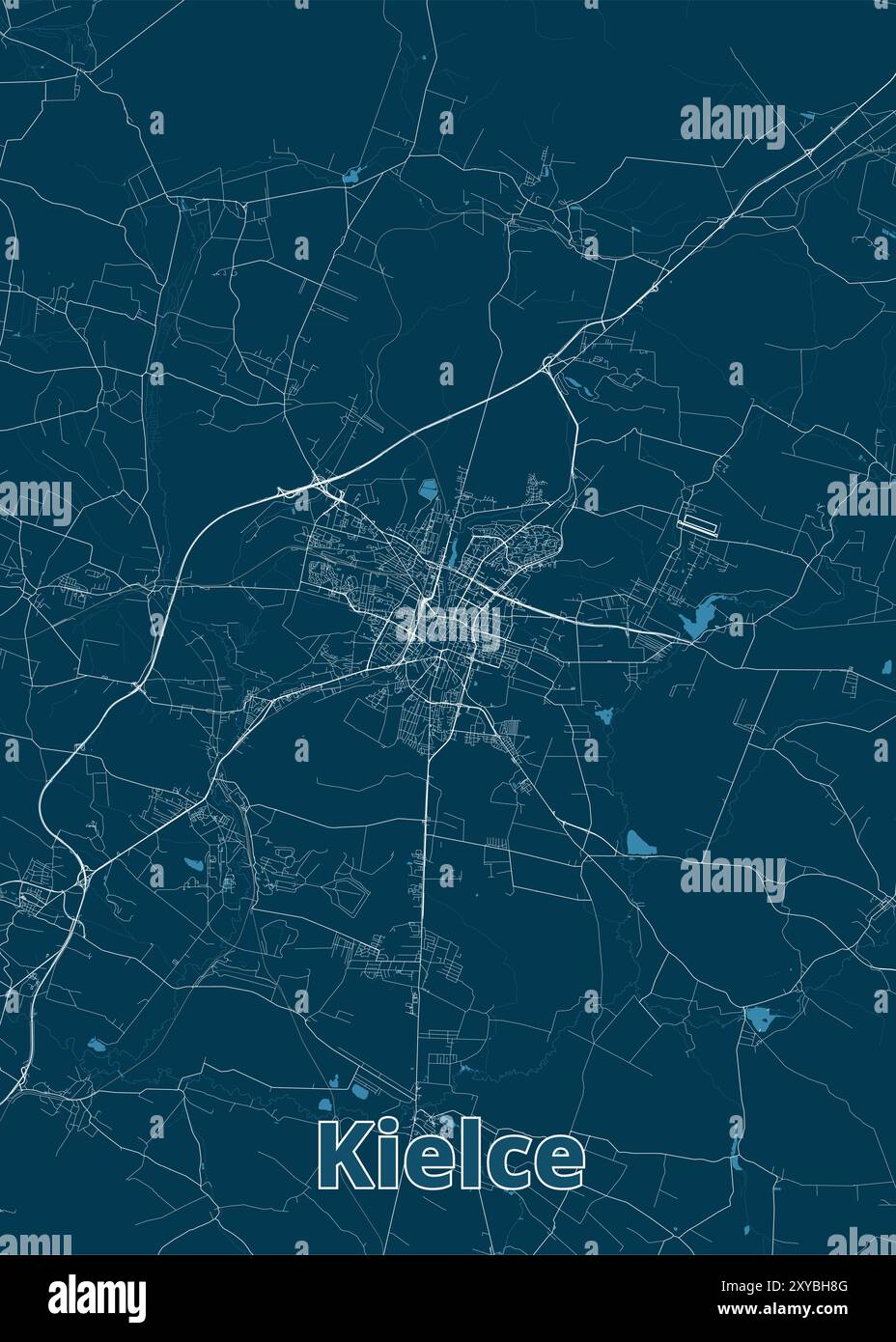 Map of kielce hi-res stock photography and images - Alamy