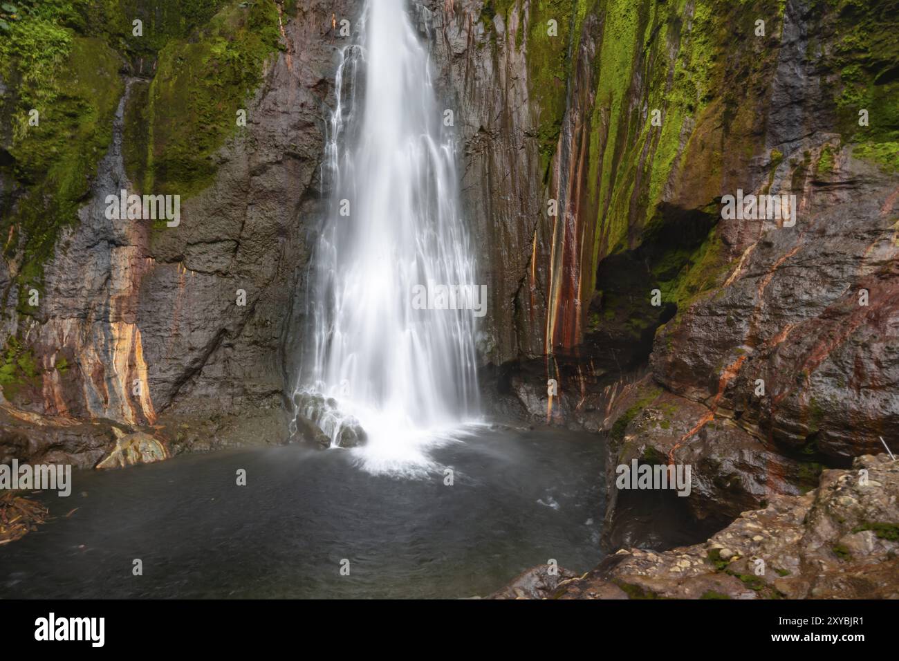 Catarata del Toro waterfall, long exposure, Alajuela province, Costa ...