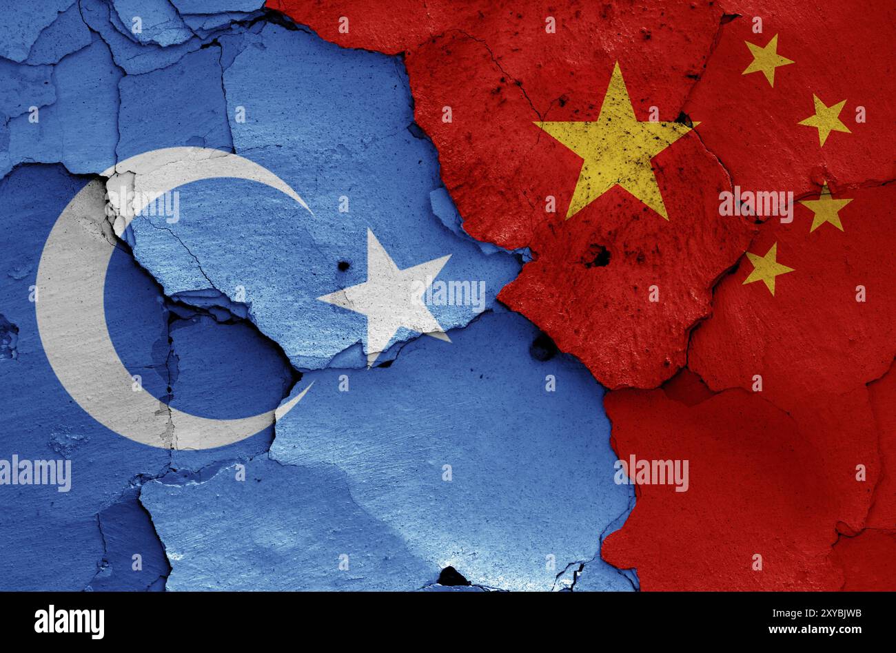 East turkestan flag hi-res stock photography and images - Alamy