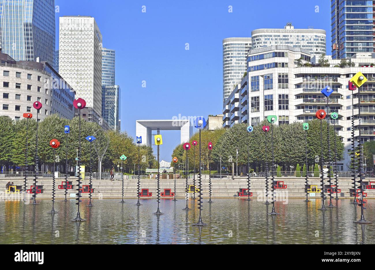 Pool, Vassilakis Panayotis, coloured lights, general view Stock Photo ...