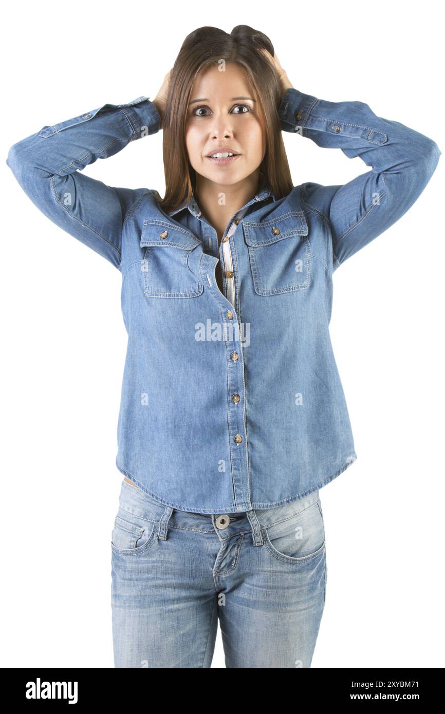 Terrified painful Cut Out Stock Images & Pictures - Alamy