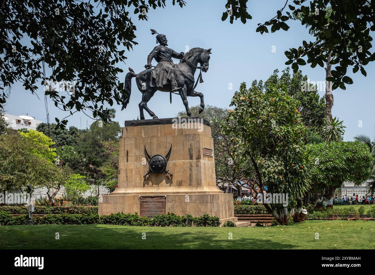 Monument in Mumbai of Shiva Chhatrapati Shri Shivaji Maharaj on the ...