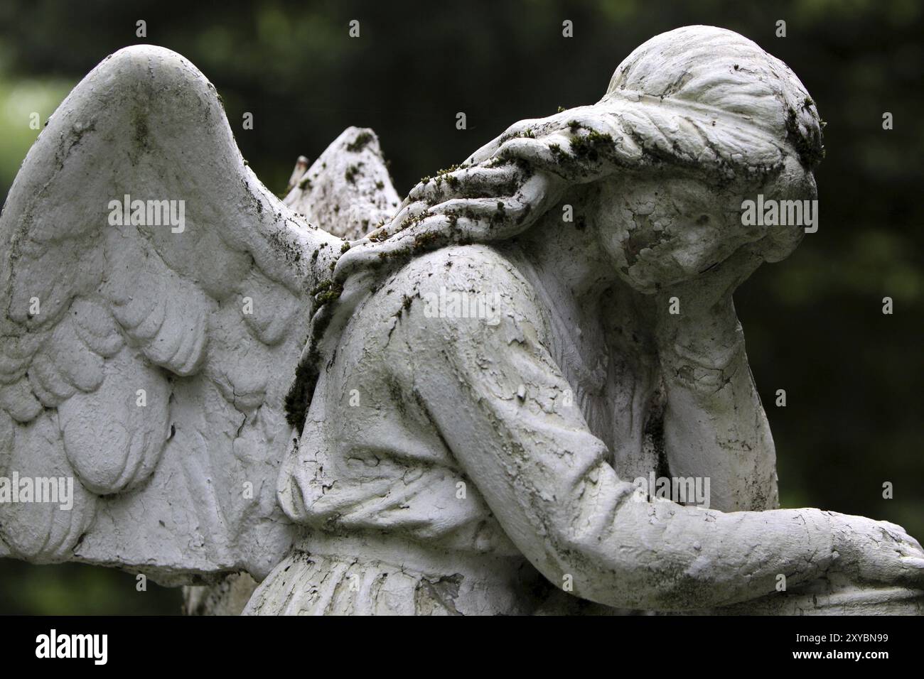 Angel with damaged wings Stock Photo - Alamy