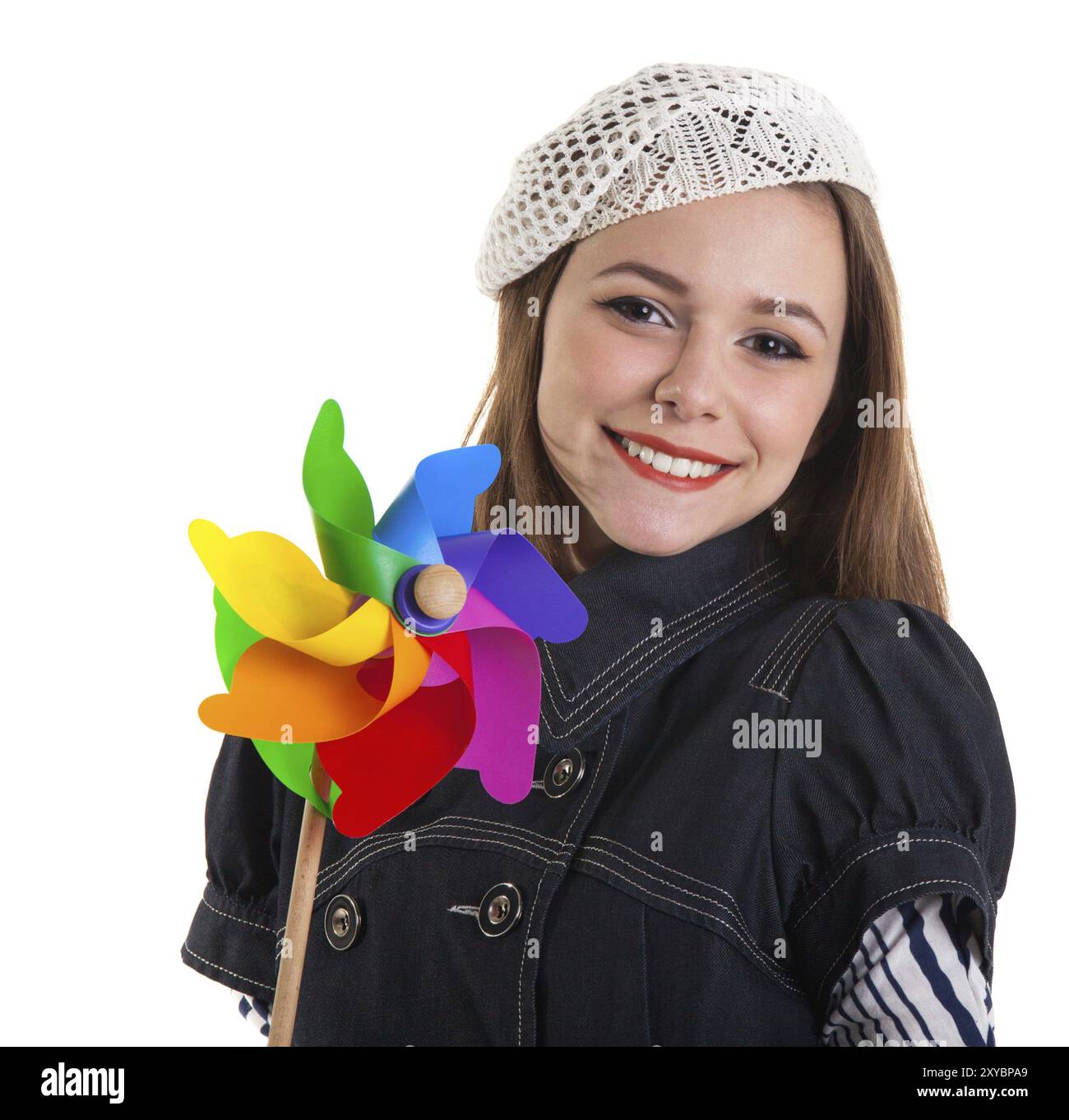 Kids in hats windy hi-res stock photography and images - Alamy