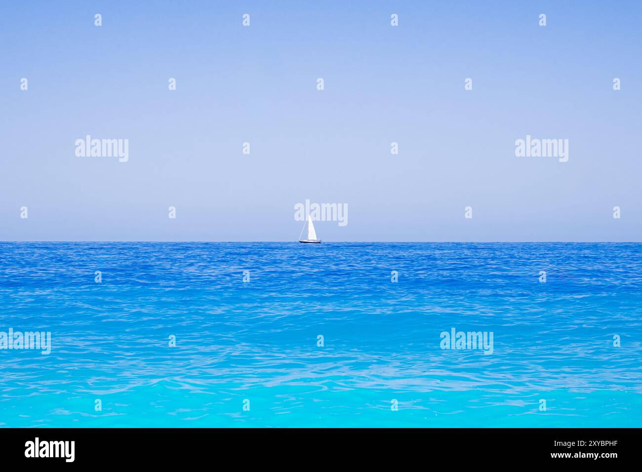 boat at sea blue Stock Photo - Alamy