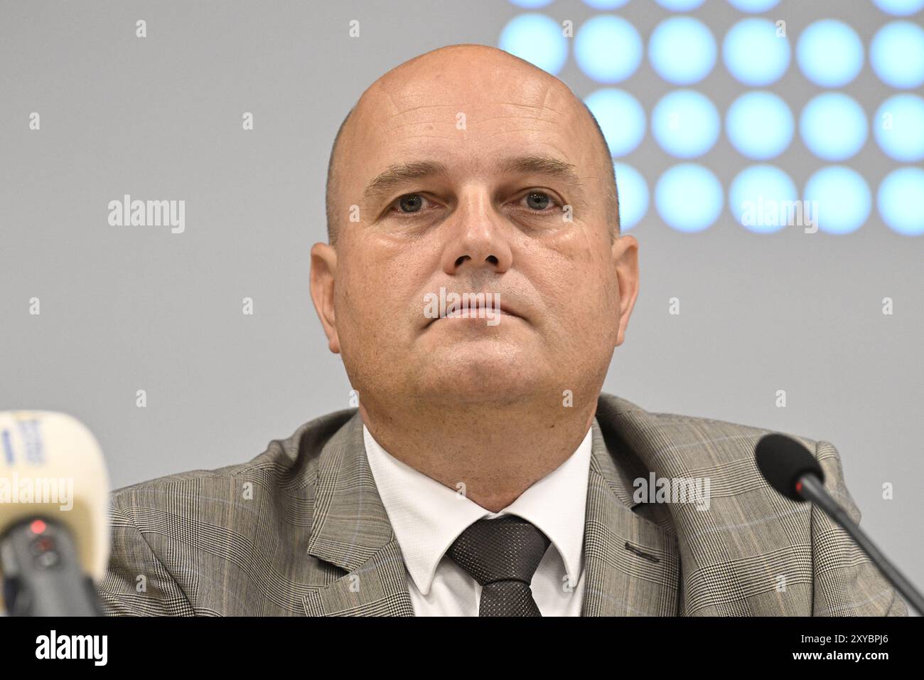 Prague, Czech Republic. 29th Aug, 2024. Czech Post head Miroslav Stepan ...
