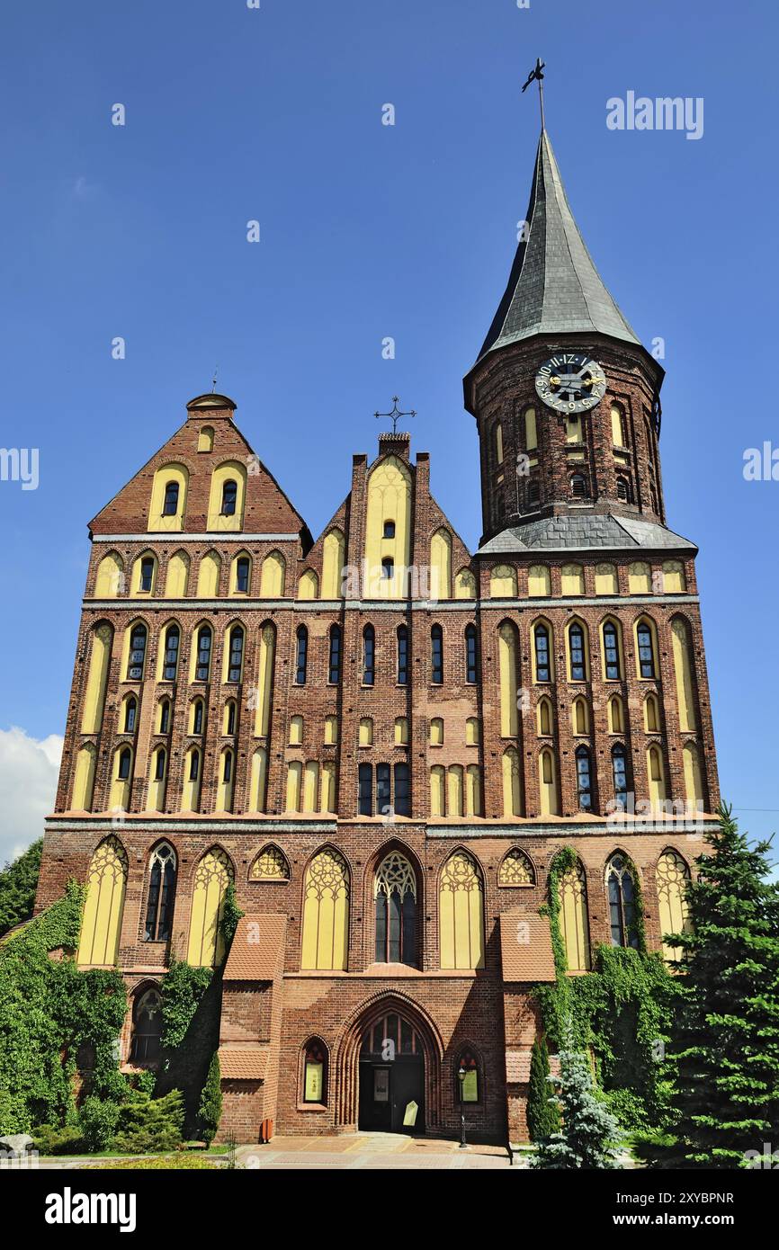 Tower of the Cathedral of Koenigsberg. Gothic 14th century. Symbol of ...