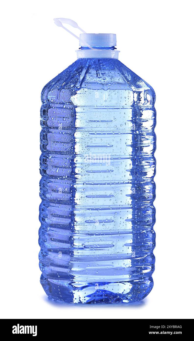 Polycarbonate plastic bottle of mineral water isolated on white background Stock Photo - Alamy