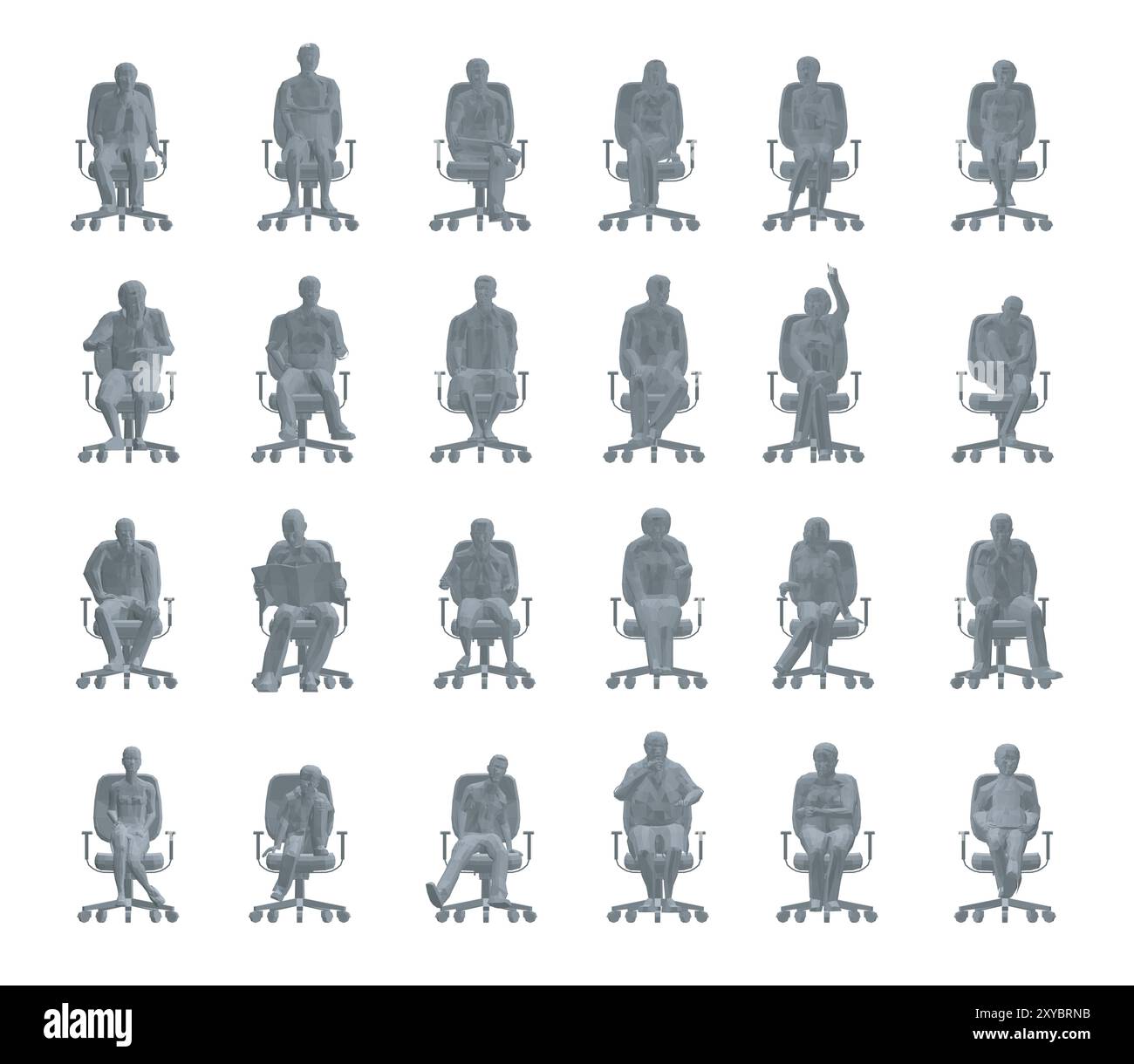 Full length sitting meeting horizontal Stock Vector Images - Alamy