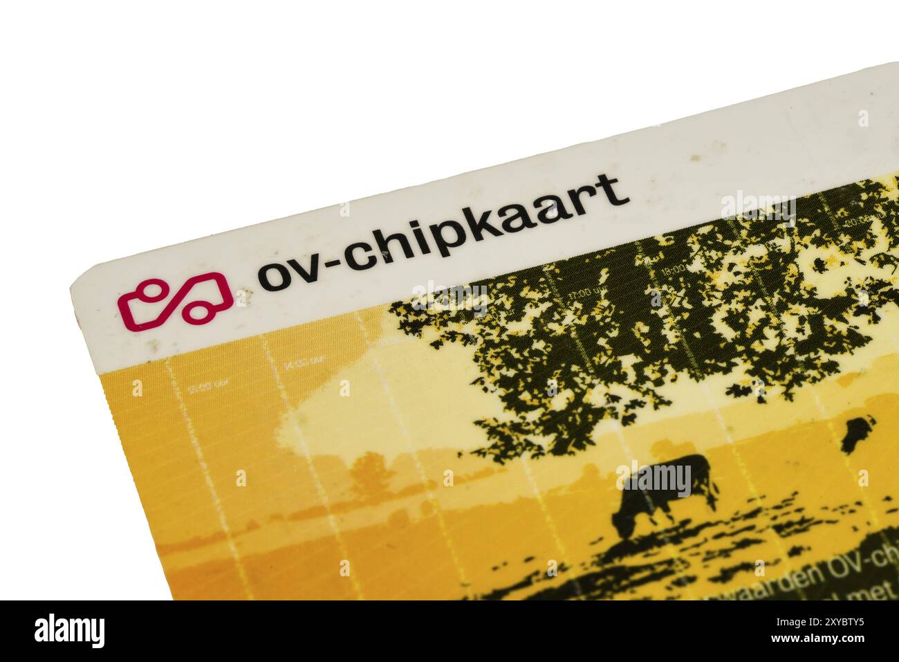 Netherlands. June 2022. The Dutch public transportation card called 'OV ...