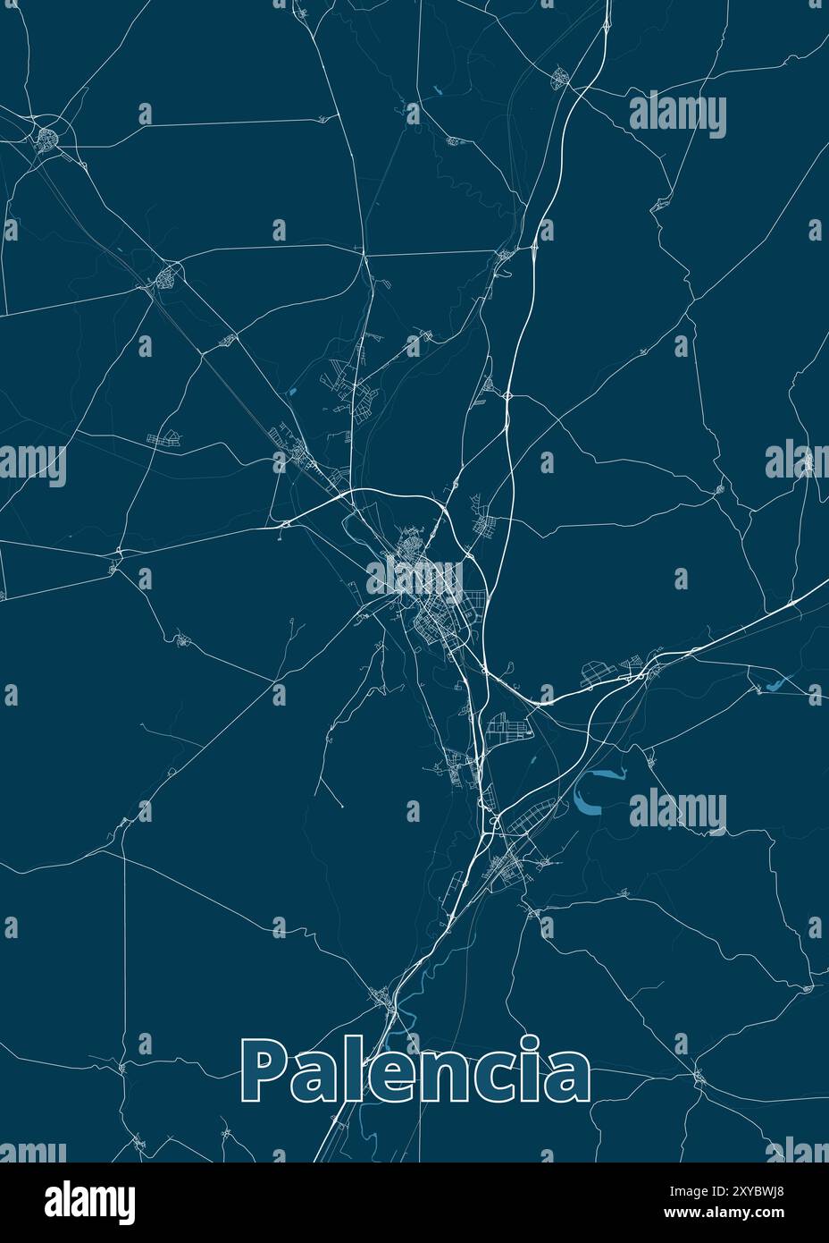 Palencia map hi-res stock photography and images - Alamy