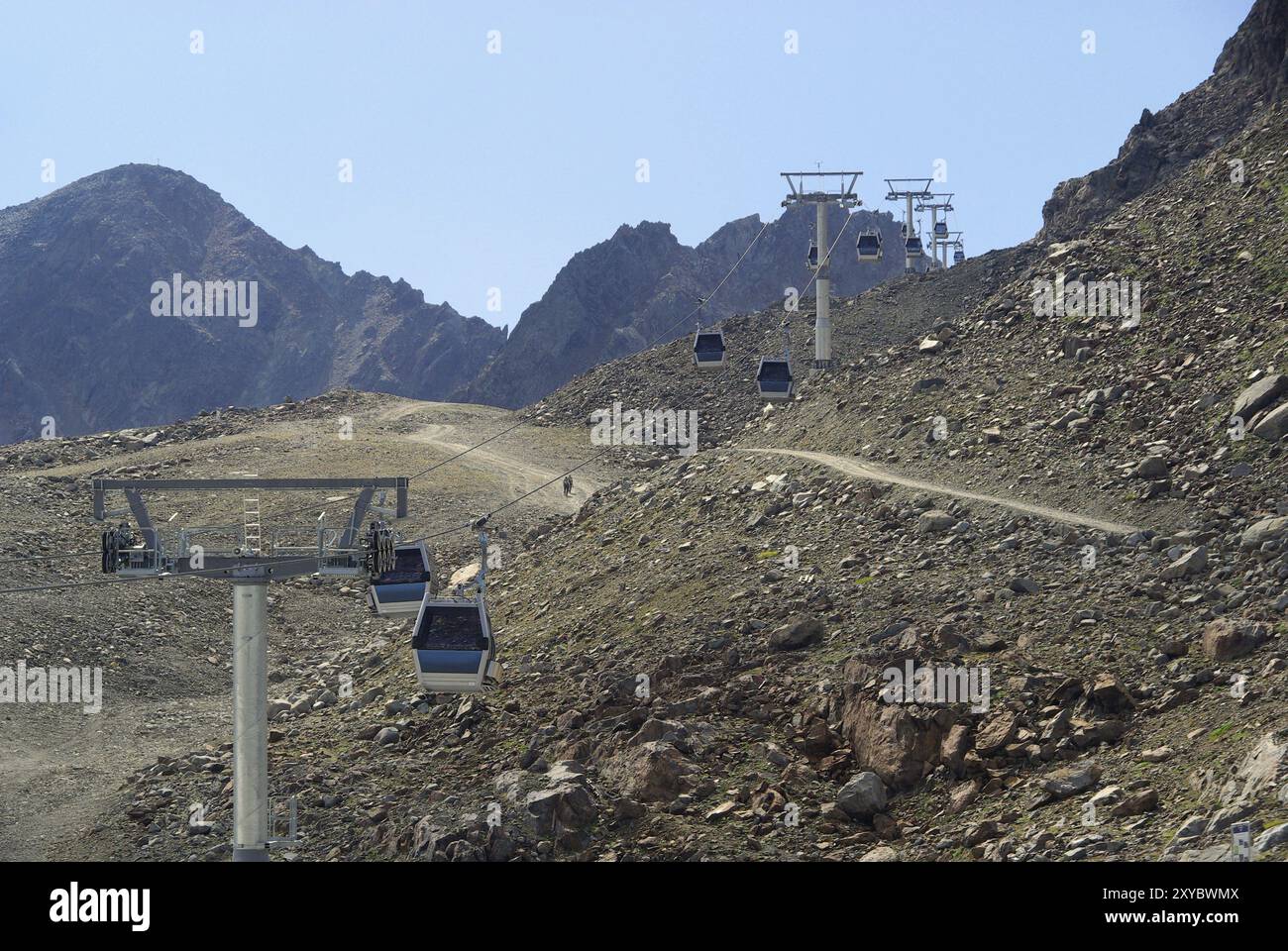 Kaunertal cable car, Kauner valley cable car Stock Photo - Alamy
