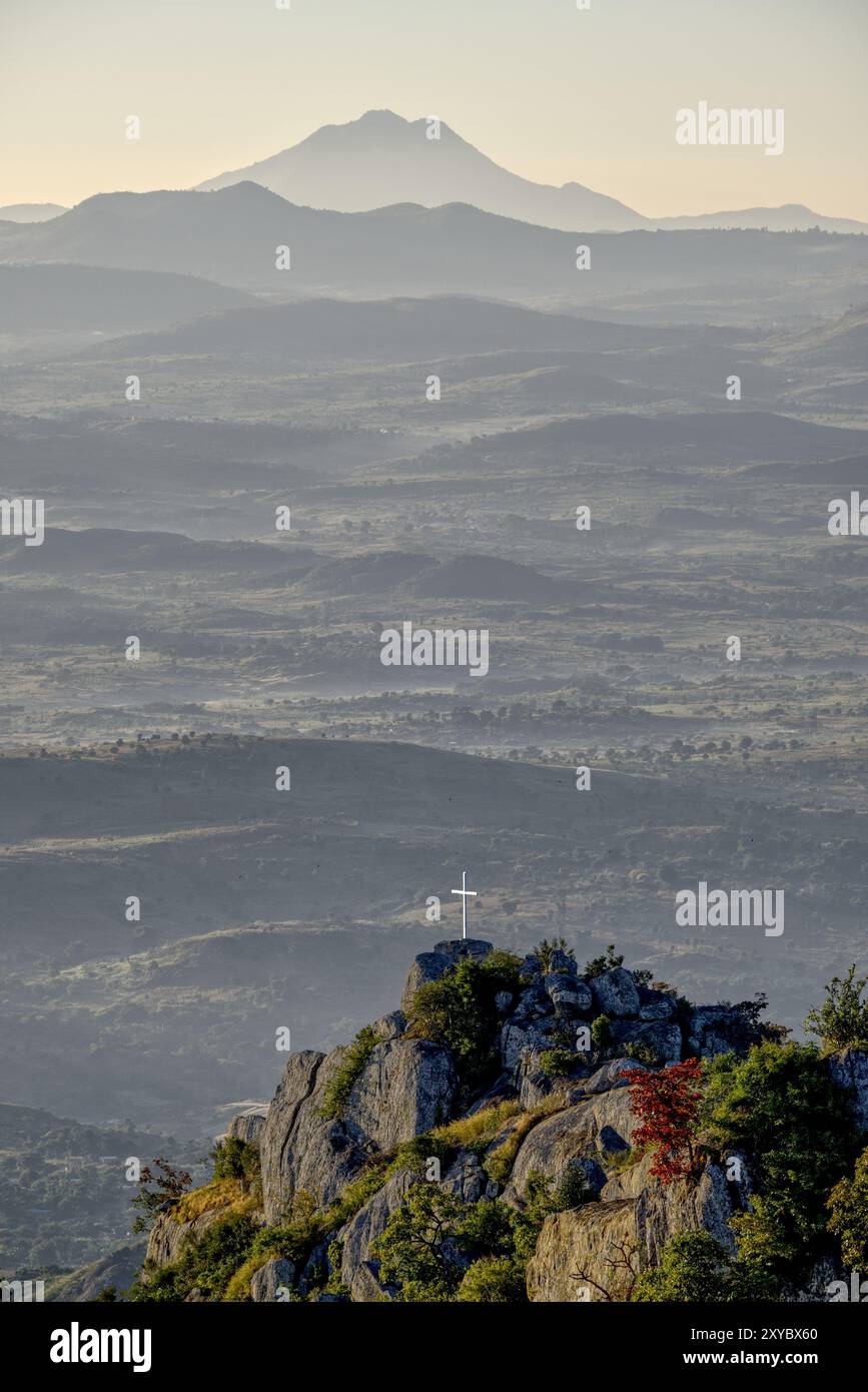 Mountain cross, Nkhoma, Malawi Stock Photo - Alamy