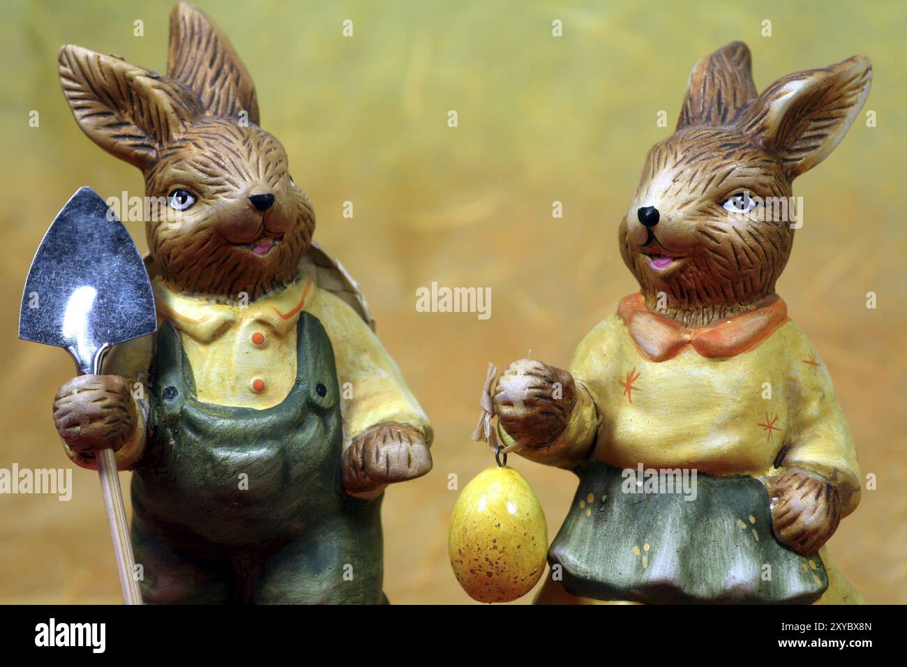 Pair of rabbits Stock Photo - Alamy